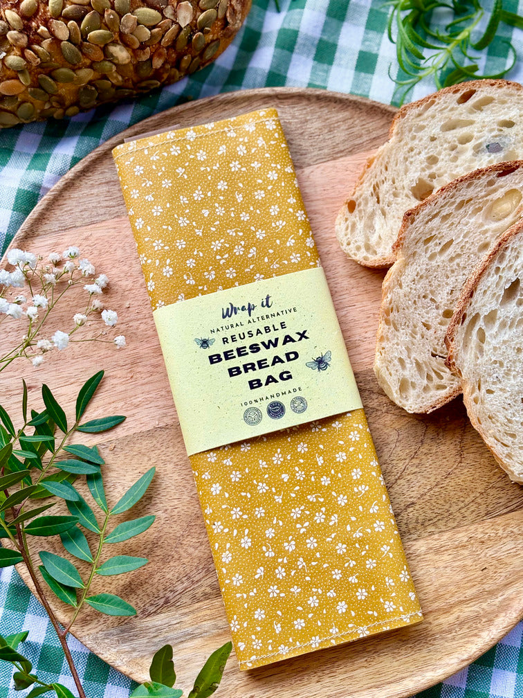 Reusable Beeswax Bread Bag - Eco-Friendly Bread Storage Solution – WRAP IT WRAPPER