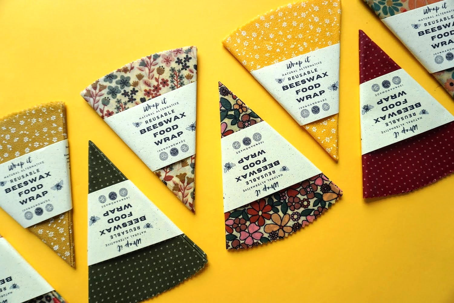 Eco-Friendly Round Beeswax Wrap Ø26 cm | Natural Food Storage Solution ...