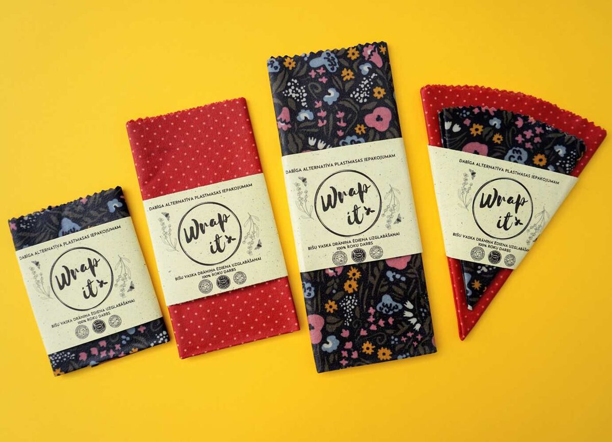 Beeswax Wrap Starter Pack - Set of 5 Sizes | Eco-Friendly Food Storage ...